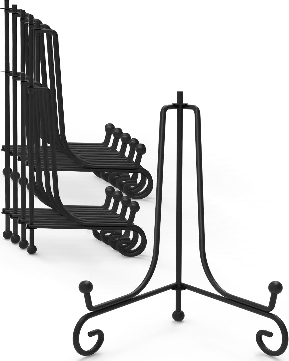 Iron Display Stand 10 Packs, 8 Inches Plate Stand Picture Stand Photo ...