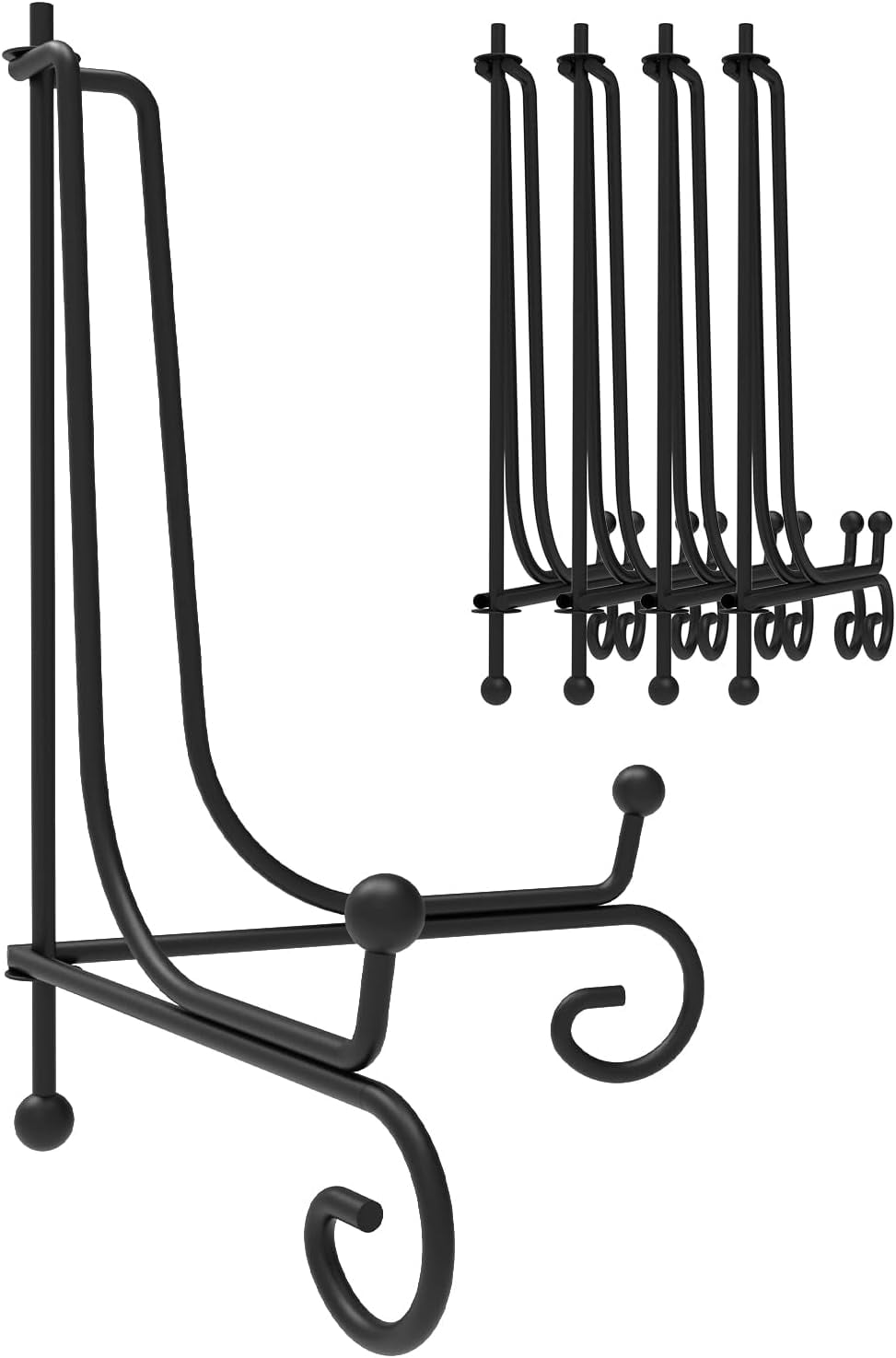 Iron Display Stand 5 Packs, 10 Inches Plate Stand Picture Stand Photo ...