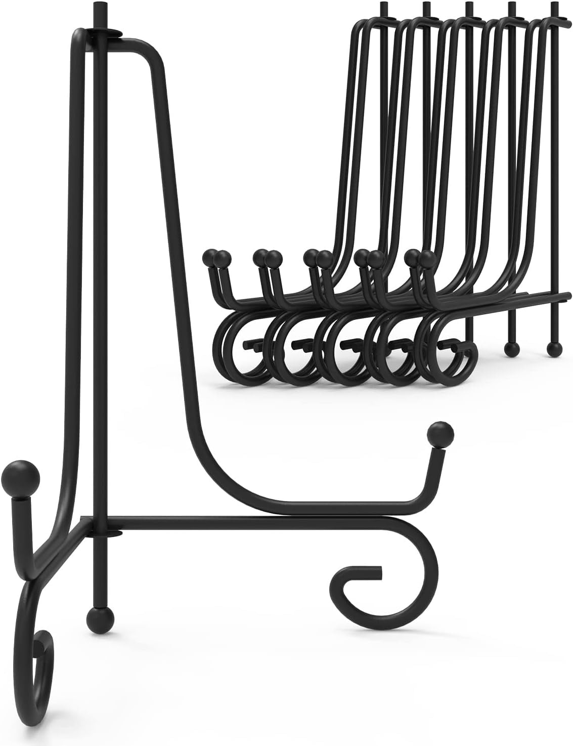 Iron Display Stand 5 Packs, 6 Inches Plate Stand Picture Stand Photo ...