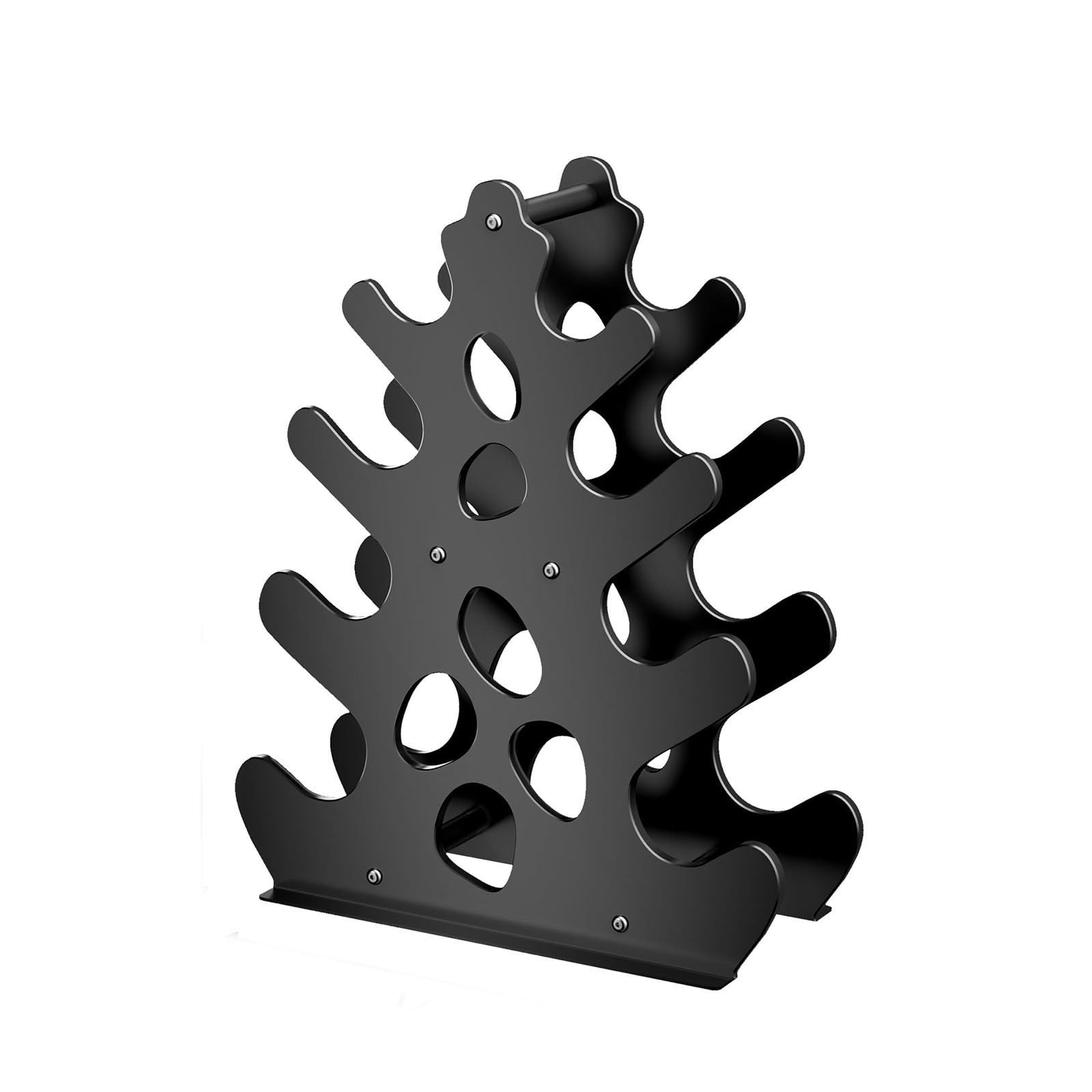 Iron Dumbbell Rack, Compact Home Gym Weight Storage Organizer, Rust ...