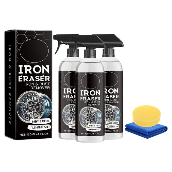 Iron Eraser Rust Remover Spray Eraser Iron and Rust Remover for Car ...