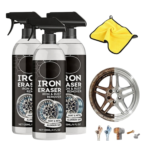 Iron Eraser Rust Remover Spray, Iron Powder Remover Spray for Car ...