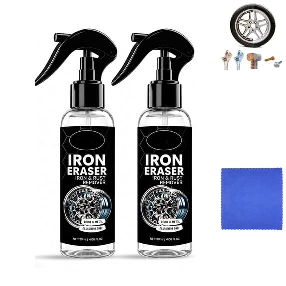 Iron Eraser Rust Remover Spray, Iron Powder Remover Spray for Car ...