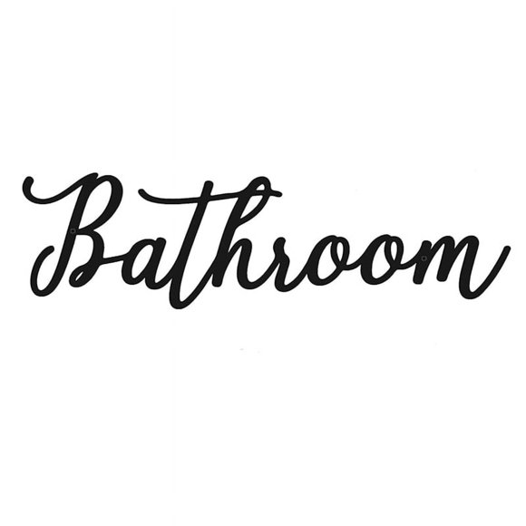 Farmhouse Bathroom Sign