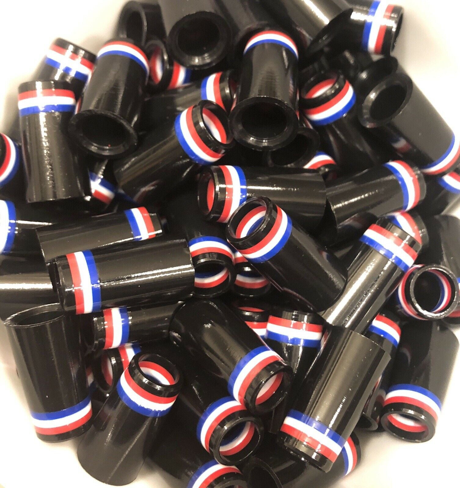 Iron Ferrules USA Black w/ Red, White & Blue Rings 1” - Walmart.com