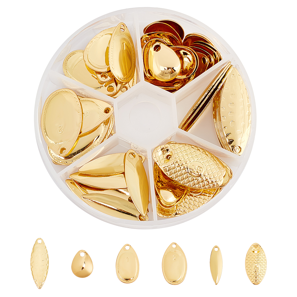 Iron Fishing Lures Fishing Attractor Spinner Blades for Hard Lures Worm ...