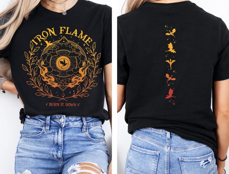 Iron Flame Shirt, Fourth Wing Shirt, Rebecca Yarros Shirt, Dragon Rider ...