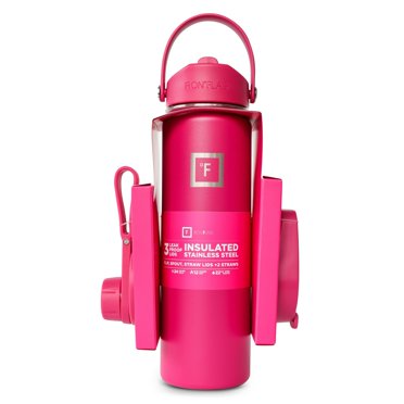 Cirkul 32oz Matte Black Stainless Steel Water Bottle Starter Kit with 2 ...