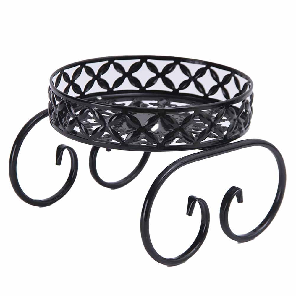 Iron Flower Pot Holder For Shelves Elegant Design For Indoor Plant ...