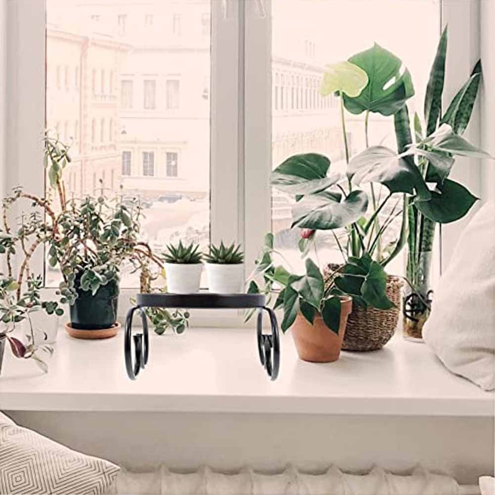 Iron Flower Pot Holder for Shelves Elegant Design for Indoor Plant ...