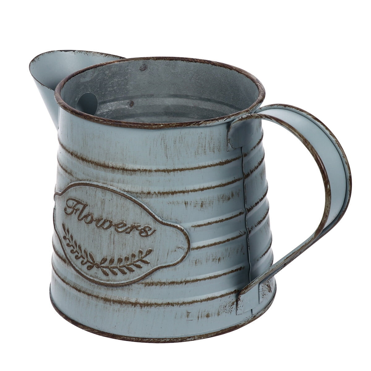 Iron Flower Pot Plant Decor Home Decoration Office Desk Decor Metal ...