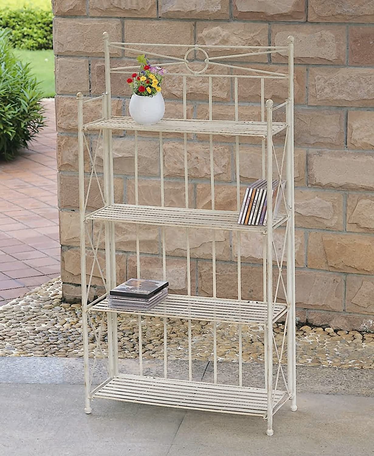 Iron Folding 4-Tier Indoor/Outdoor Bakers Rack - Walmart.com