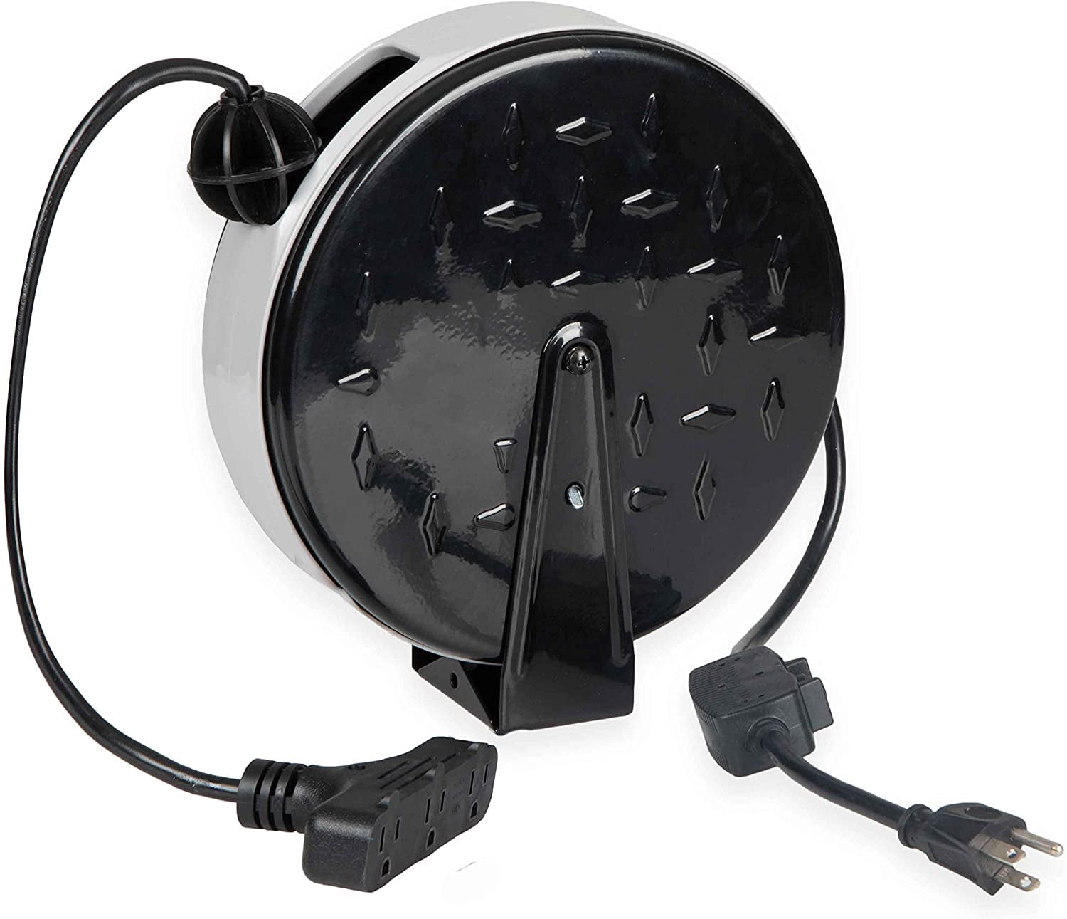 Iron Forge Cable 30Ft Retractable Extension Cord Reel with Breaker ...