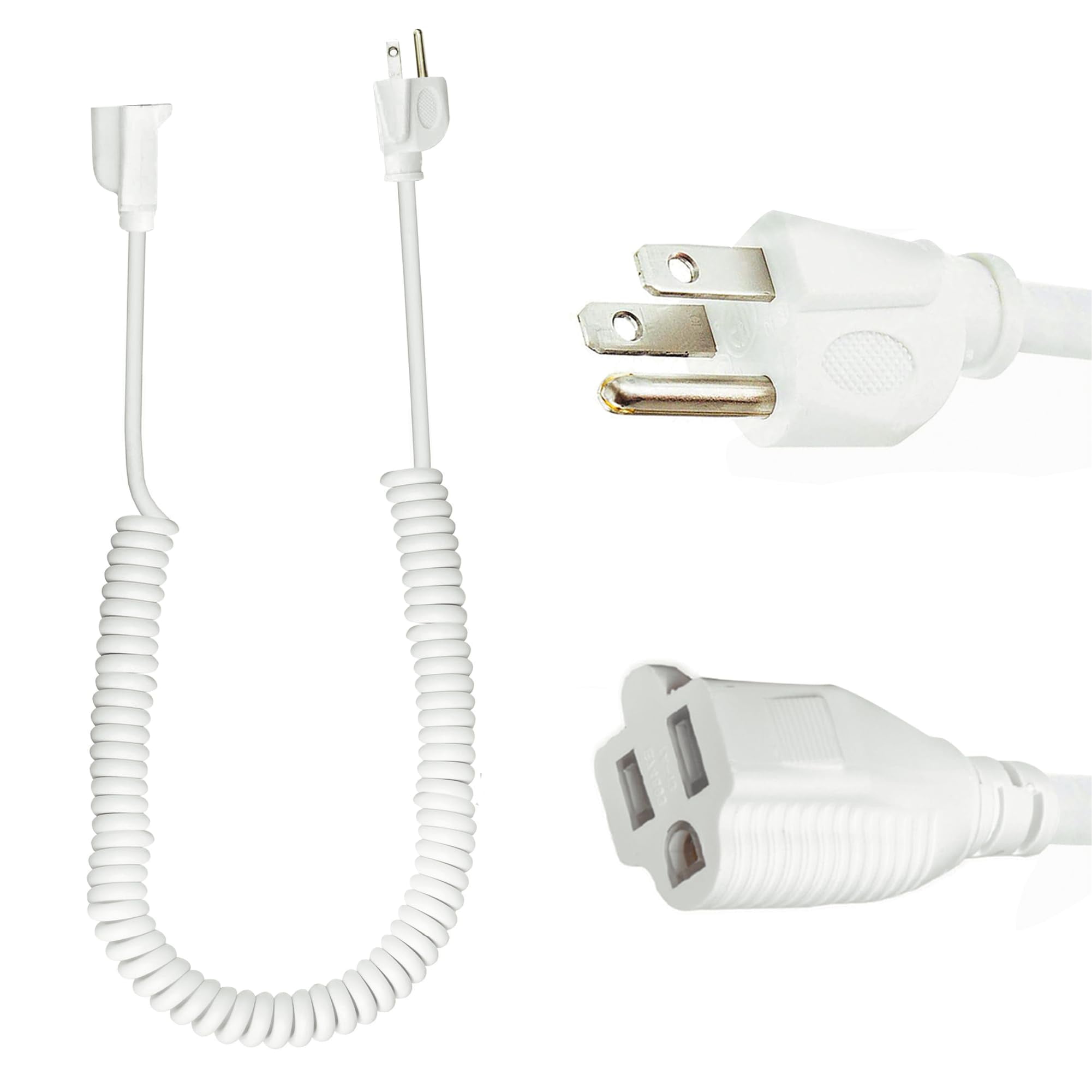 Iron Forge Cable SJEOW White Outdoor Coiled Extension Cord 13.5 ft,13 ...