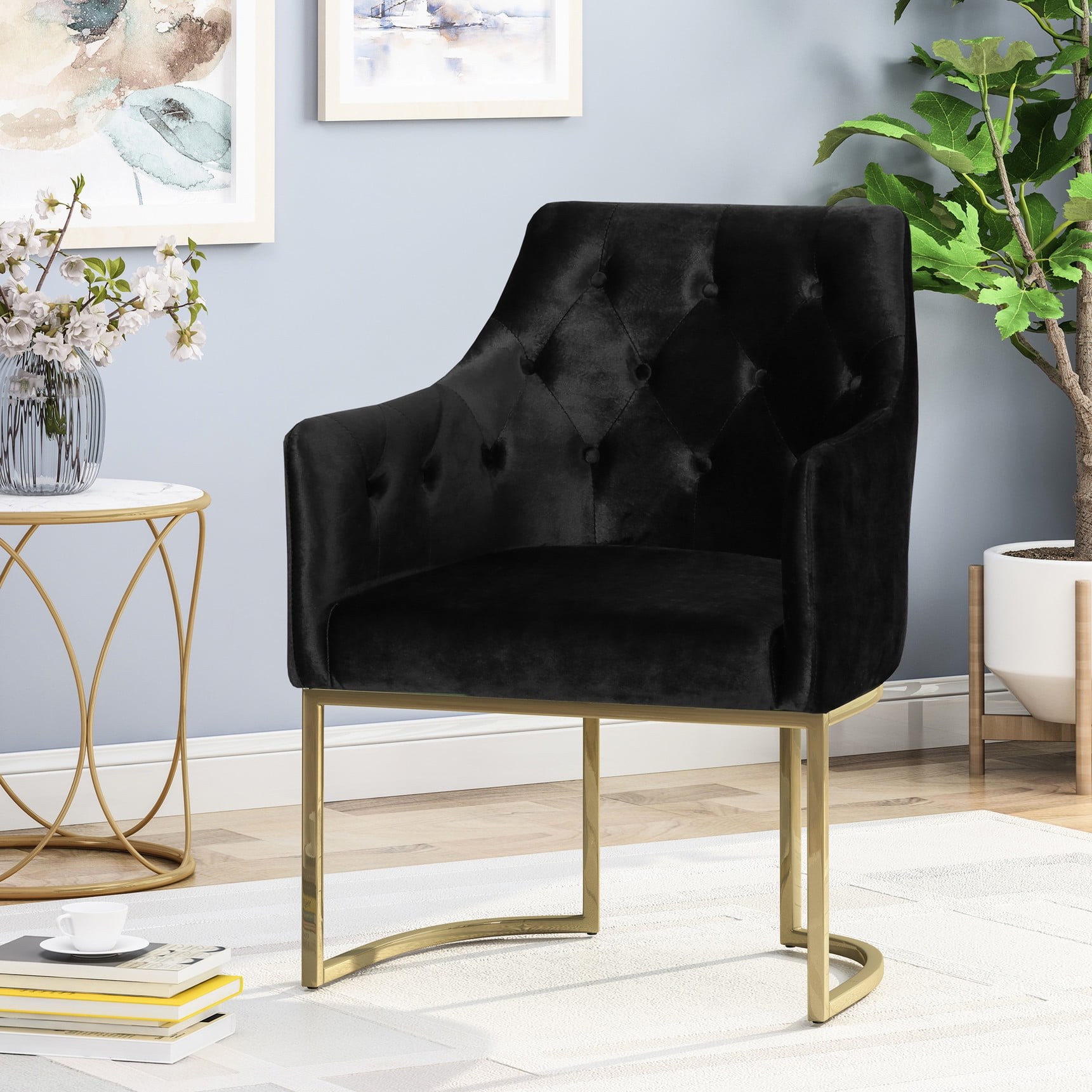 Iron Frame & Black Velvet - Gold & Jewel - look - Conference Room ...