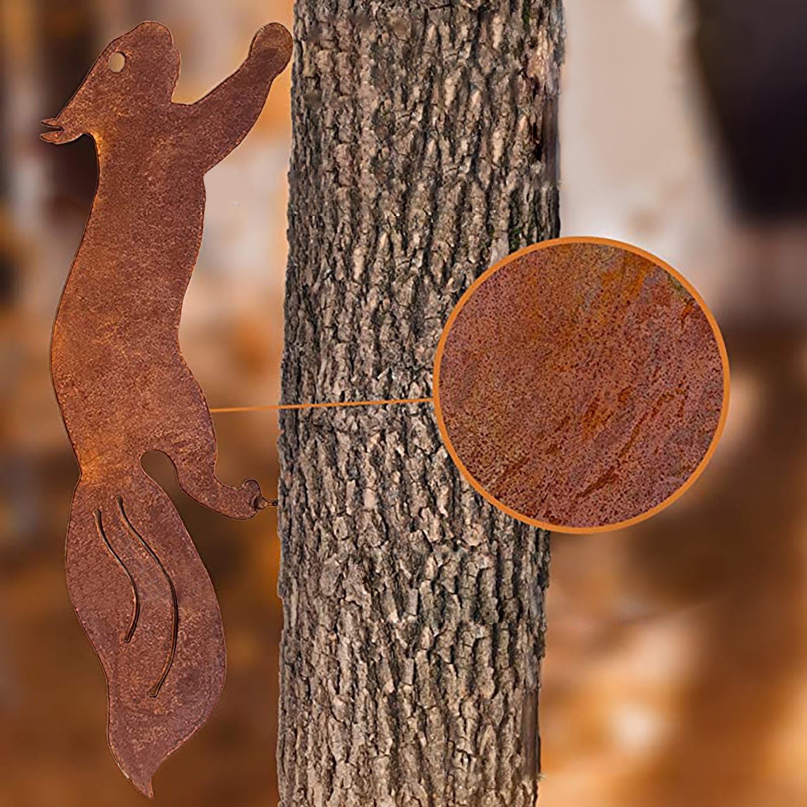 Iron Garden Stake with Silhouettes Decorative Metal Branch Art for ...