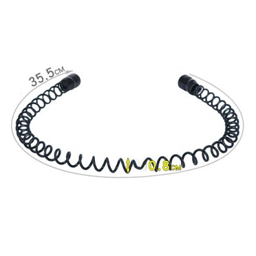 Pnellth Lady Hair Hoop Band Headband Elastic Rubber String Easy Hair ...