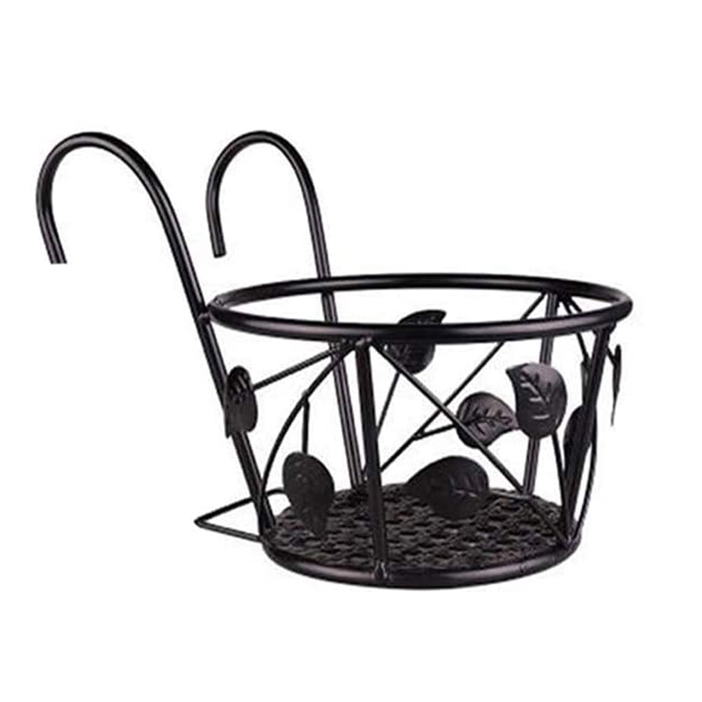 Iron Hanging Planter Baskets - Stylish Flower Pot Holder for Patio ...