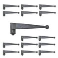 Iron Hinges Black Pintle Hinge Strap Shutter Hinge Offset 1.875 Inch - Walmart.com