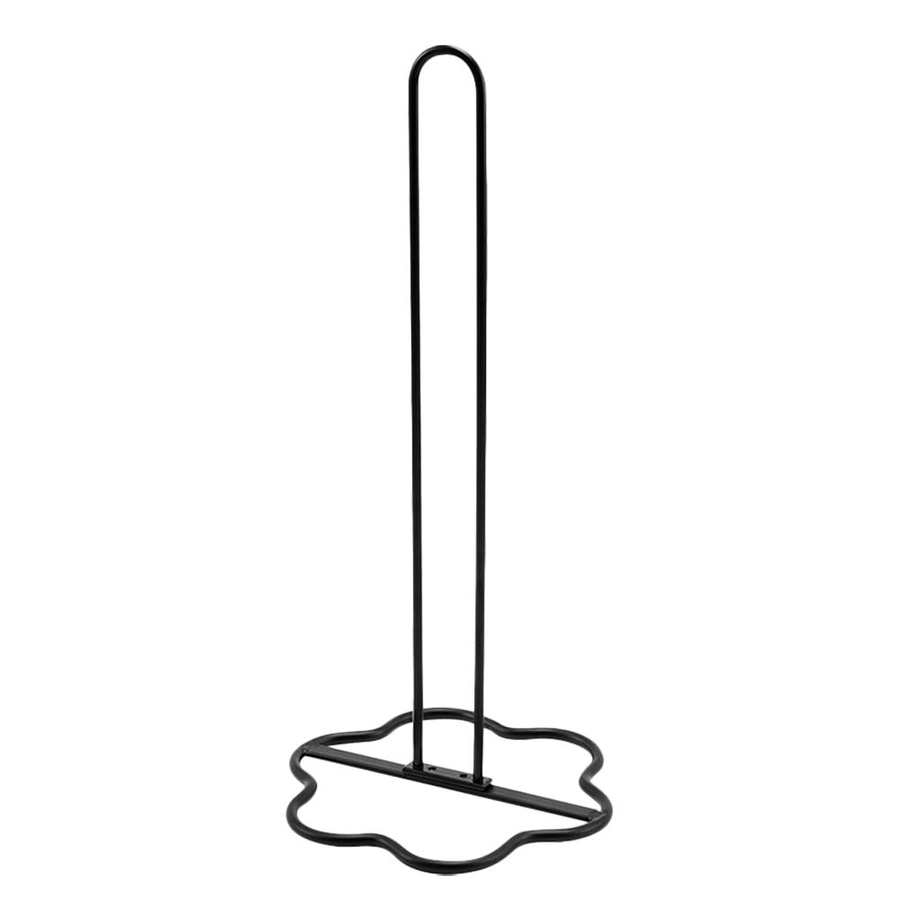 Iron Hollow Flower Base Roll Paper Stand Kitchen Countertop Paper Towel ...