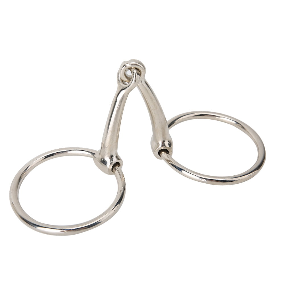 Iron Horse Ring Snaffle Bit Hollow Jointed Mouth for Equestrian ...