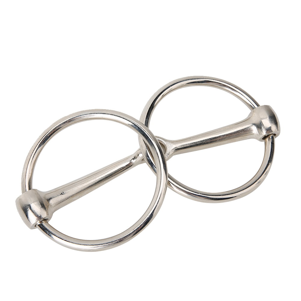 Iron Horse Ring Snaffle Bit Hollow Jointed Mouth for Equestrian ...