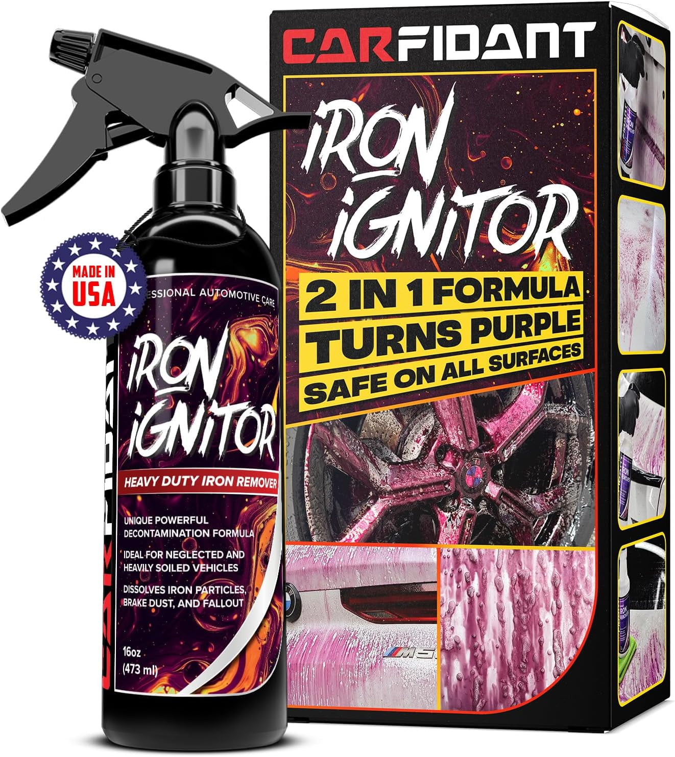 Iron Ignitor - Iron Remover & Wheel Cleaner - Color-Changing Purple ...