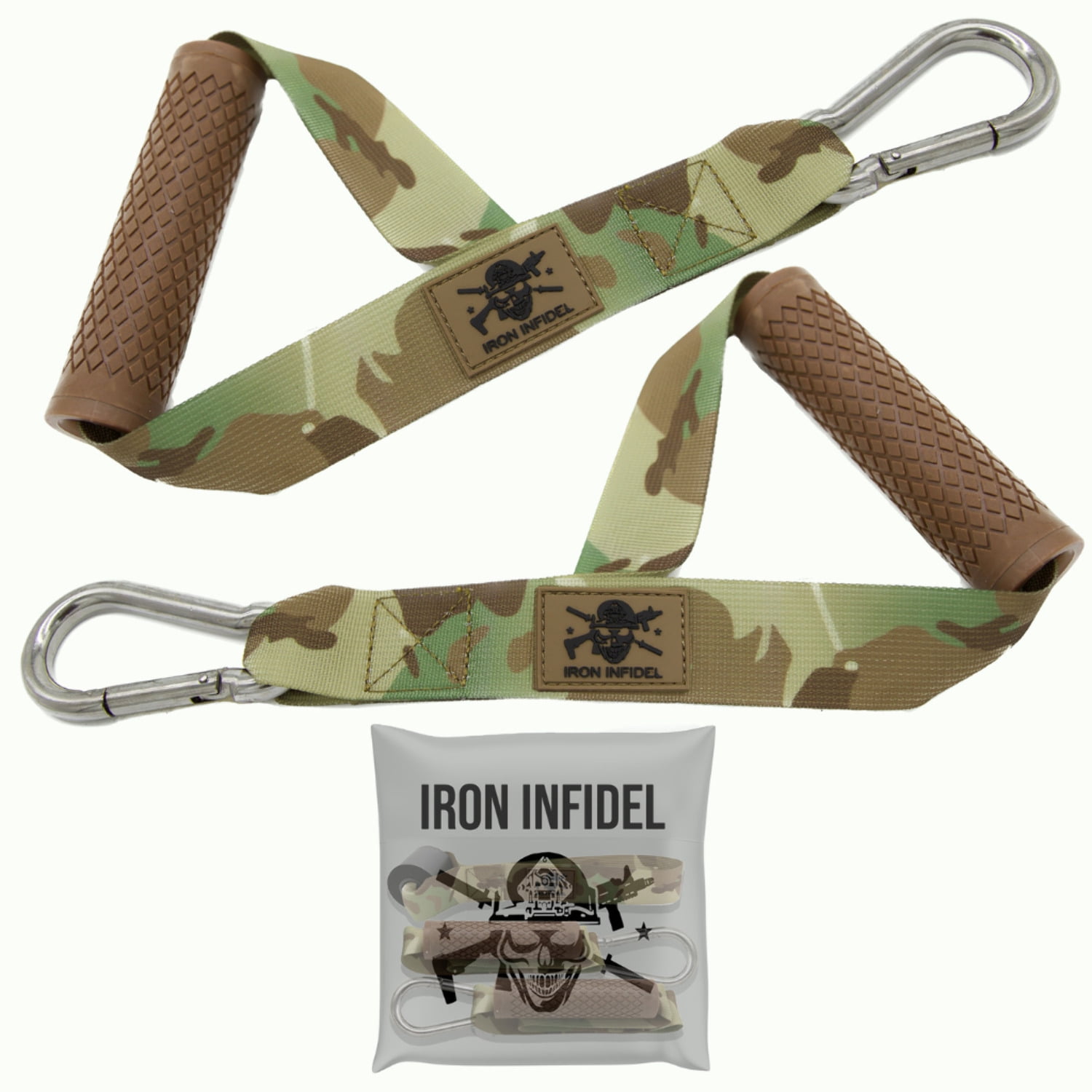 Iron Infidel Resistance Band Handles - Set of Two Handles for Exercise ...
