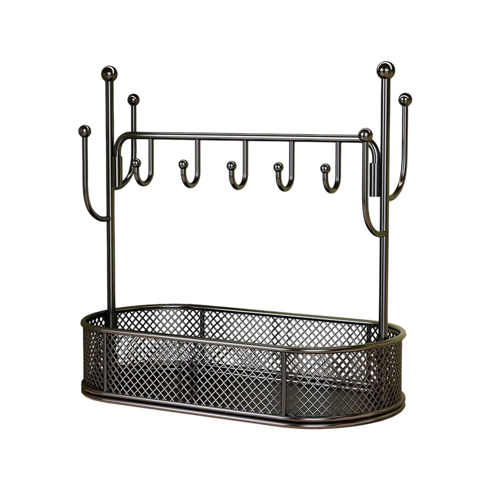 Iron Key Storage Rack Entryway Organizer Wall Mounted Shelf Shoe ...