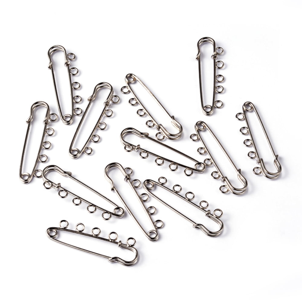 Iron Kilt Pins Platinum Color about 16mm wide 50mm long hole: 3mm ...