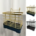 Iron Kitchen Knife and fork Basket, Wall Mounted Multifunction Storage ...