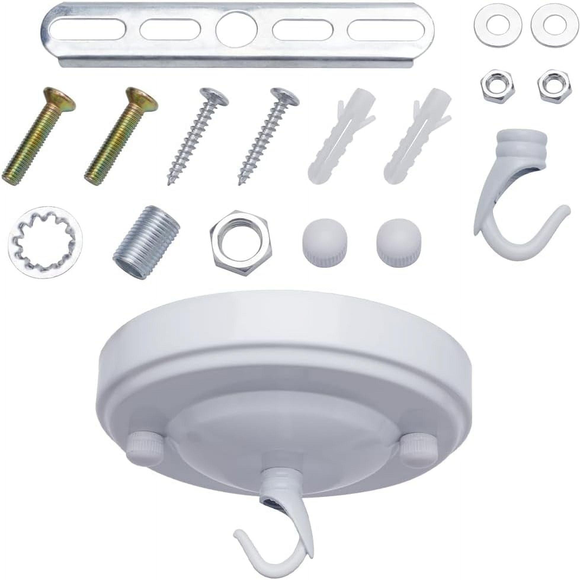 Iron Light Fixture Ceiling Canopy Kits with Screws Hanger Hooks ...