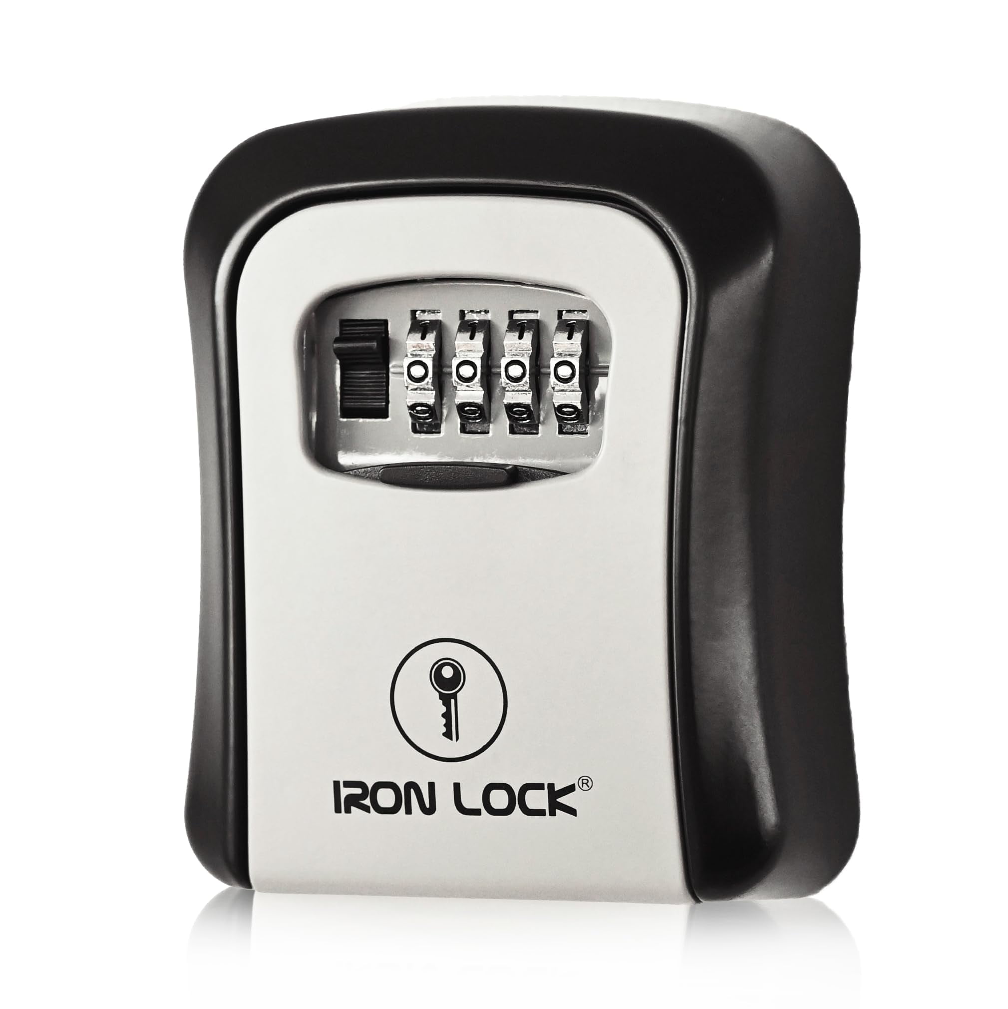 Iron Lock® - Key Lock Box Wall Mount for Keys 4 Digit Combination with ...