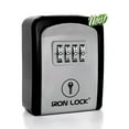 Iron Lock Wall Mounted Small Key Box - 4 Digit Combination Code ...