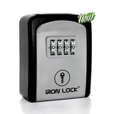 Iron Lock Wall Mounted Small Key Box - 4 Digit Combination Code ...