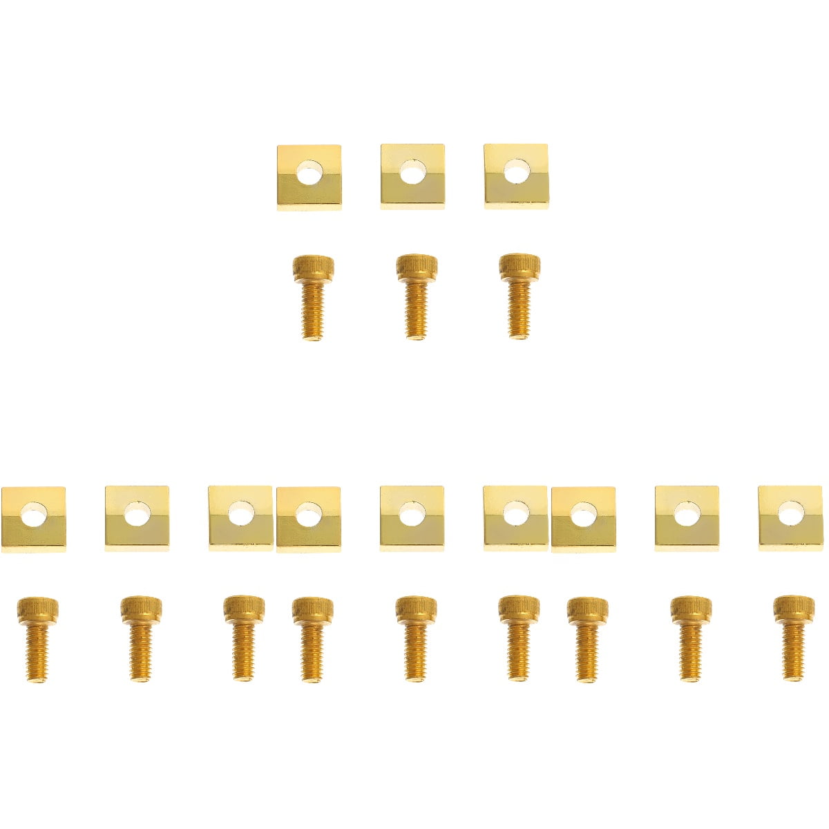 Iron Guitar Parts Body Metal Accessories Locking Nut Screws Double ...