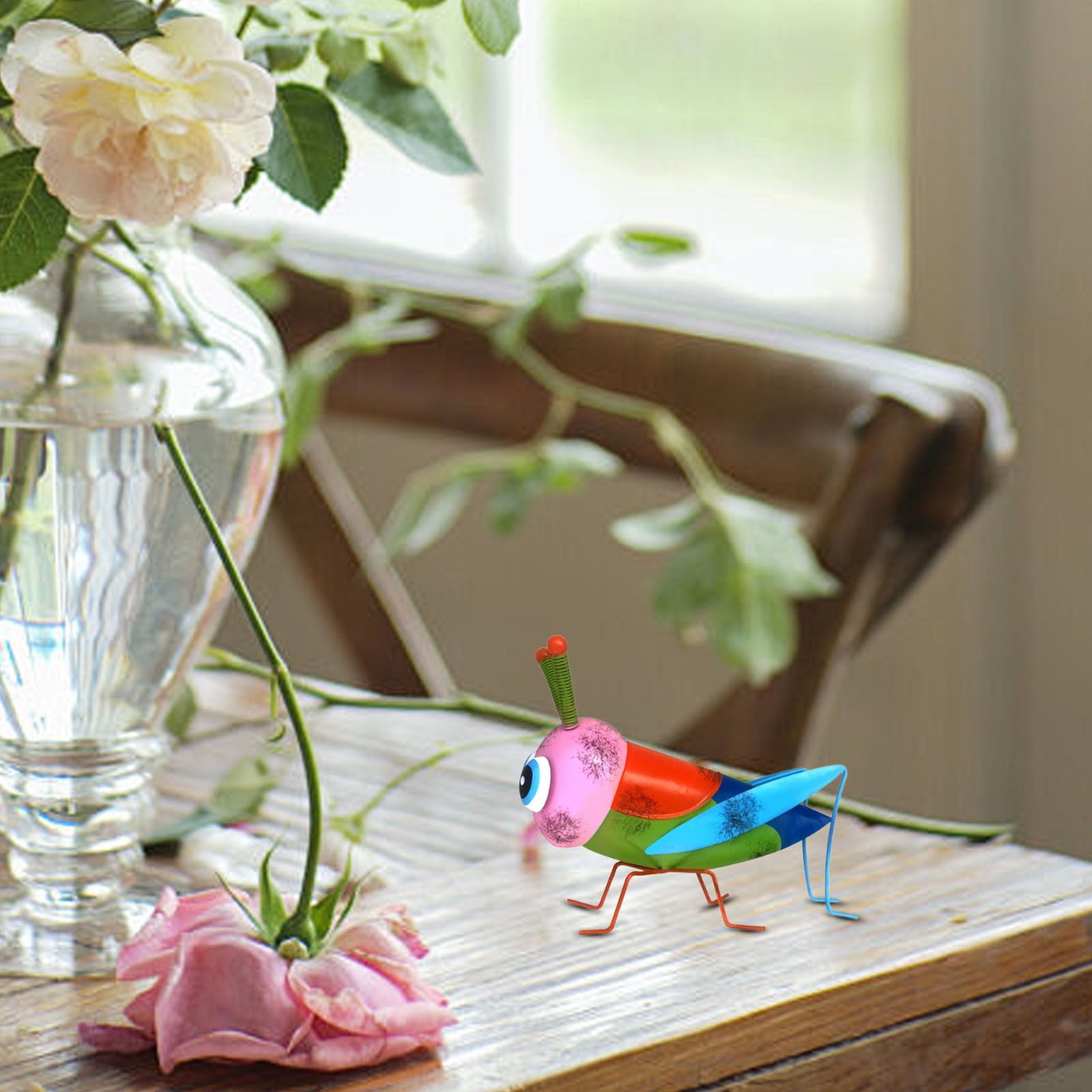 Iron Locust Garden OrnamentHandcrafted Iron Insect Decor for Outdoor ...