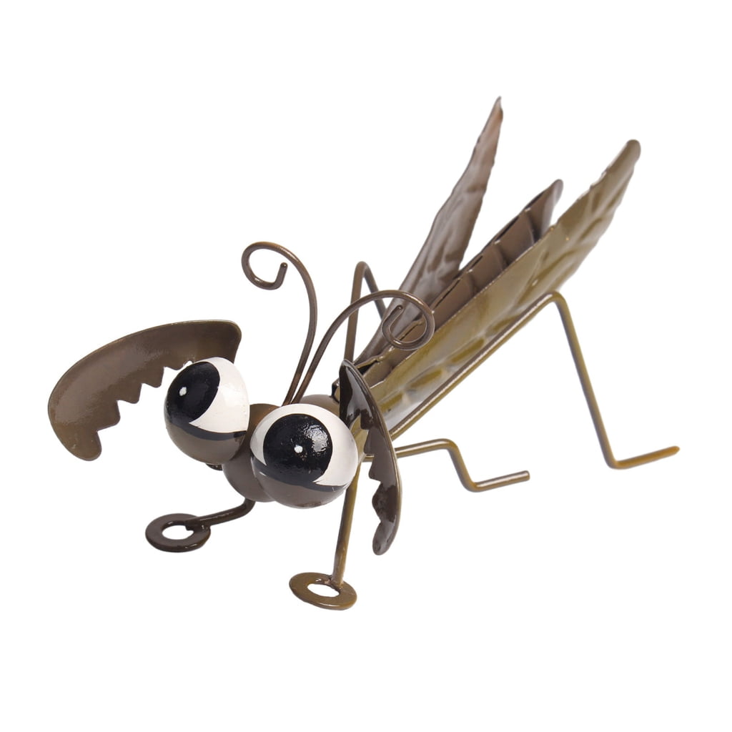 Iron Locust Ornament Sculpture Unique Metal Garden Model for Table ...