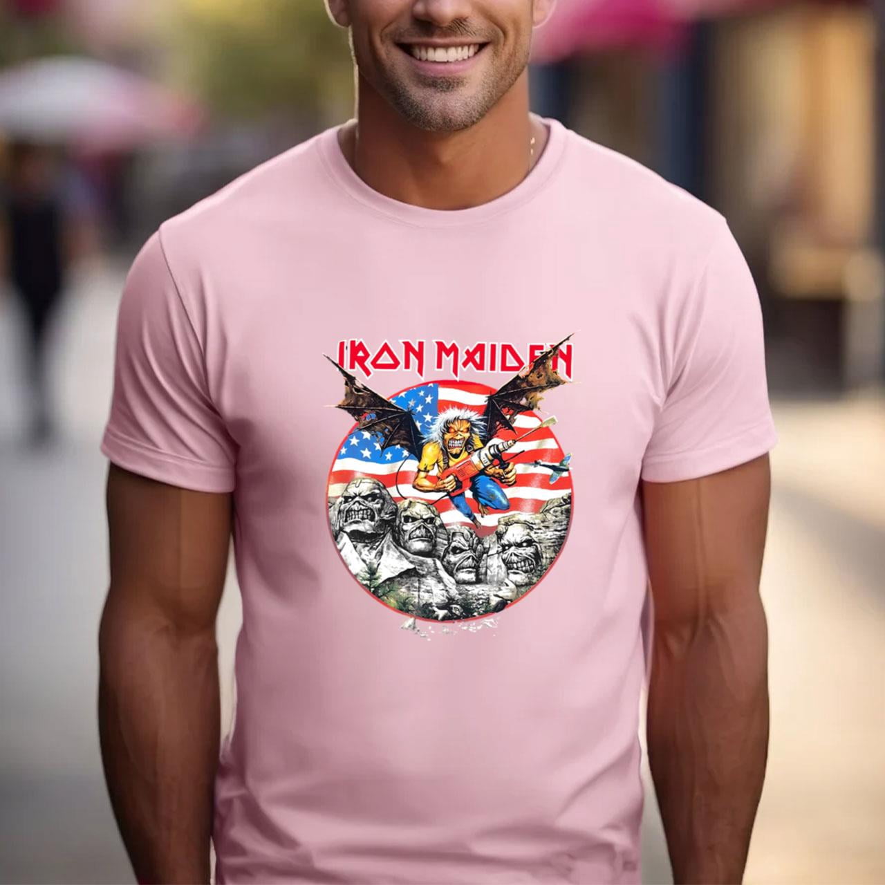 Iron Maiden 2019 Tour Mount Rushmore T-shirt Double Sided - Walmart.com