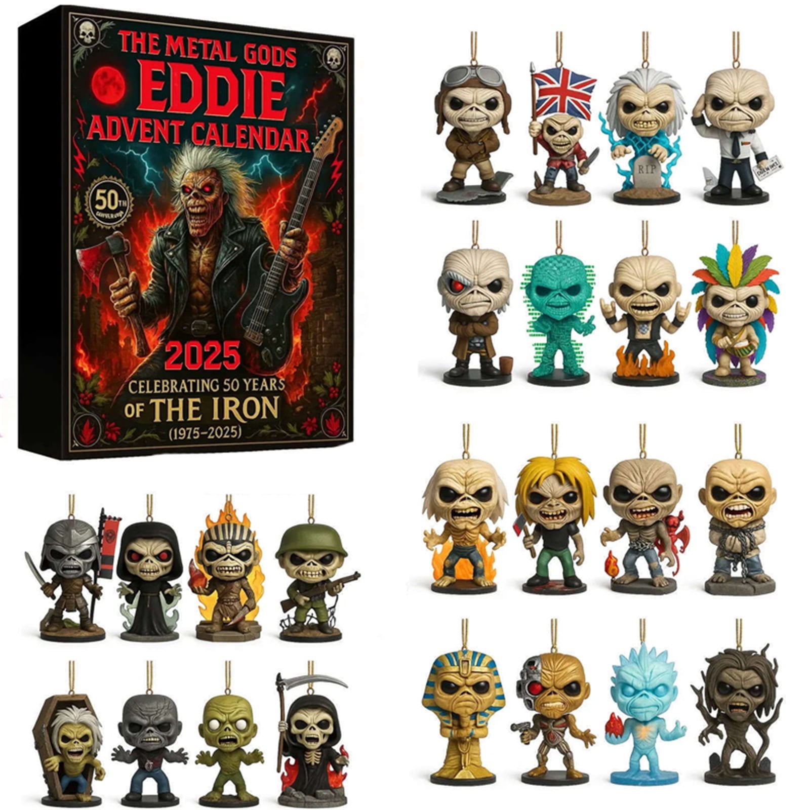 Iron Maiden 50Th Anniversary 1975-2025 Commemorative Eddie Advent ...
