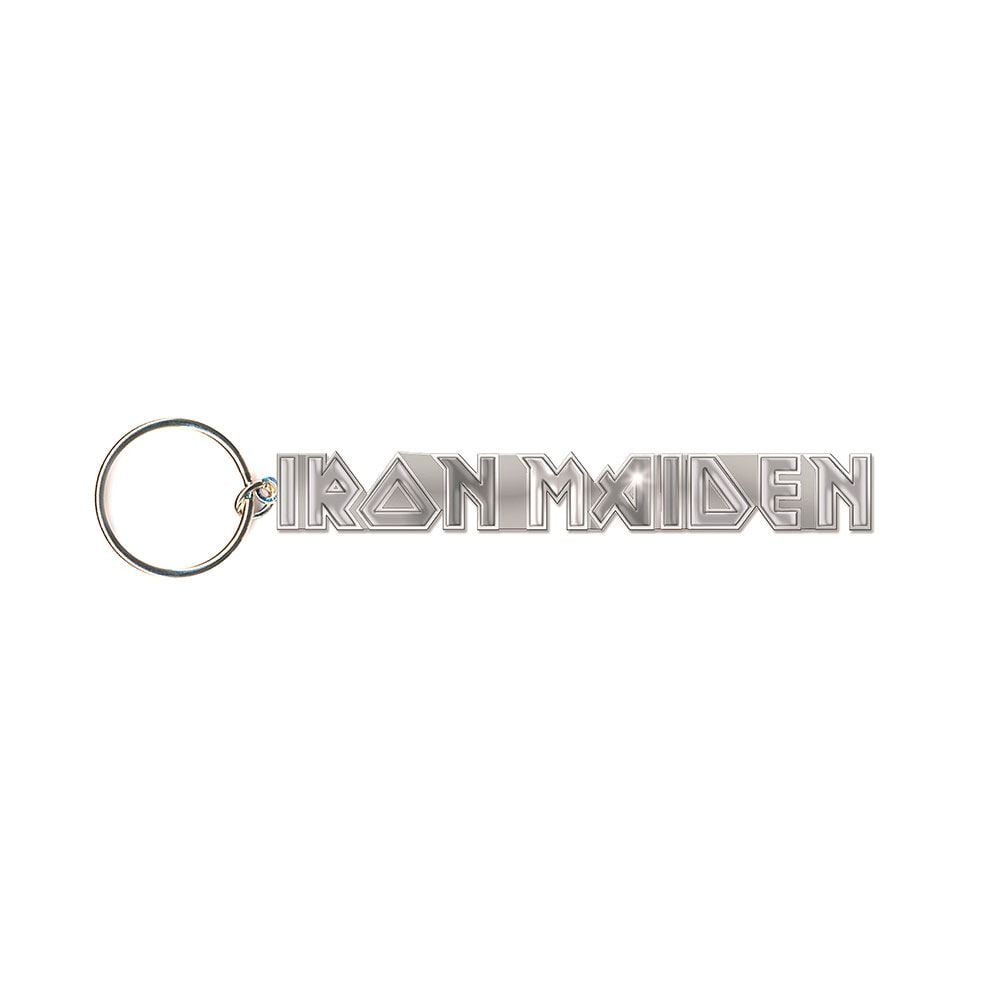 Iron Maiden Keyring Classic Silver Band Logo Keychain - Walmart.com