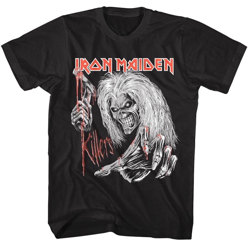 Iron Maiden Killers Axe-Wielding Eddie Men's T Shirt - S, Black ...