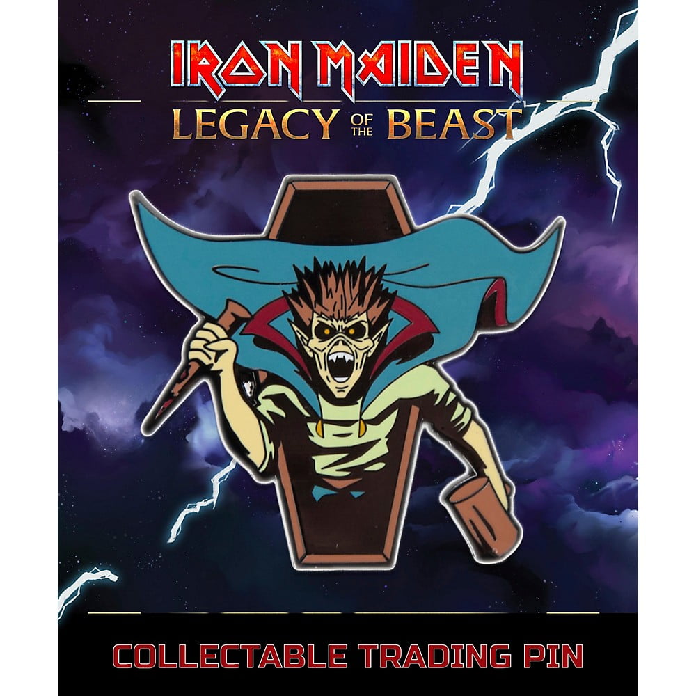Iron Maiden Legacy of the Beast Vampire Hunter Eddie Lapel Pin ...