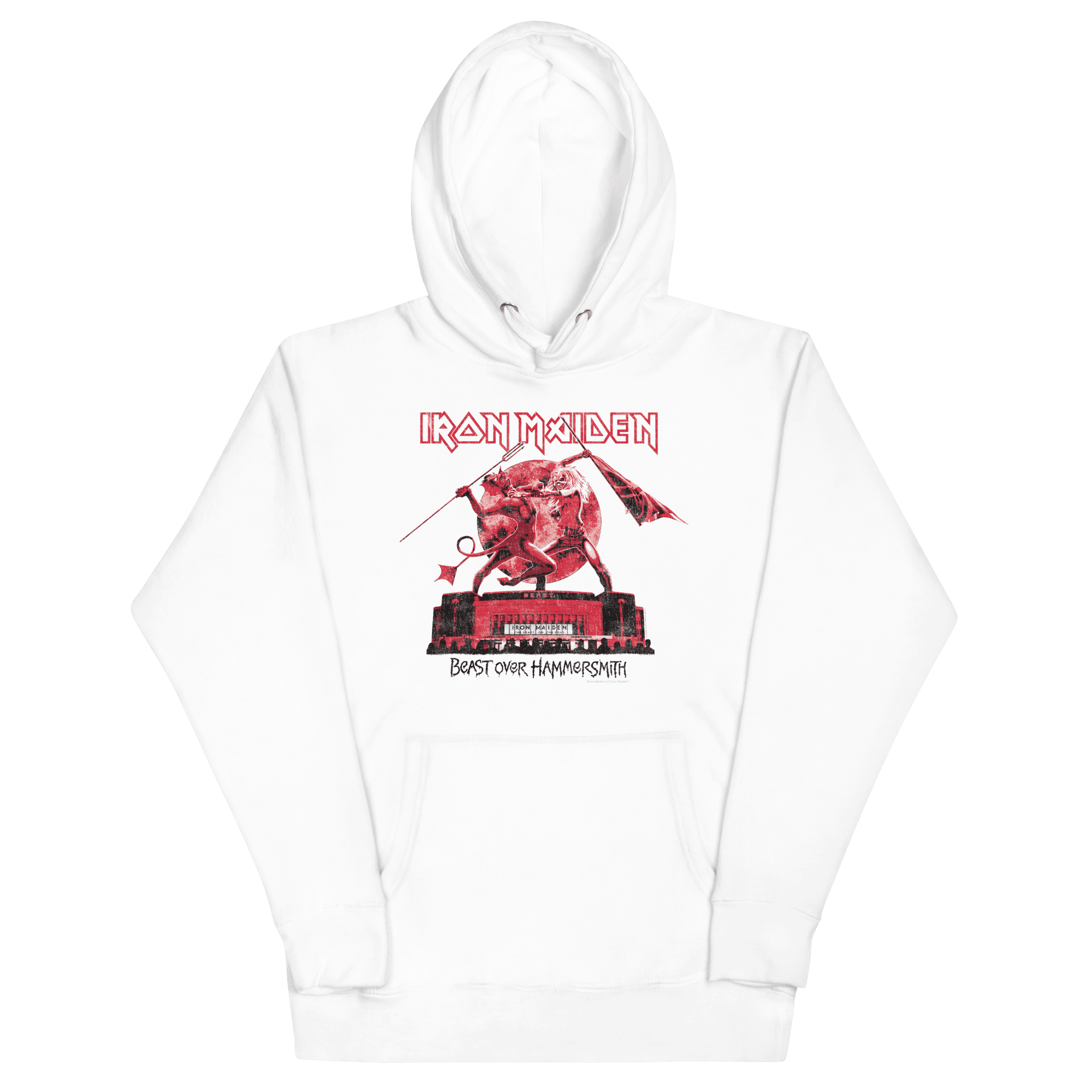 Iron Maiden Red Moon Over Hammersmith Hoodie - Walmart.com