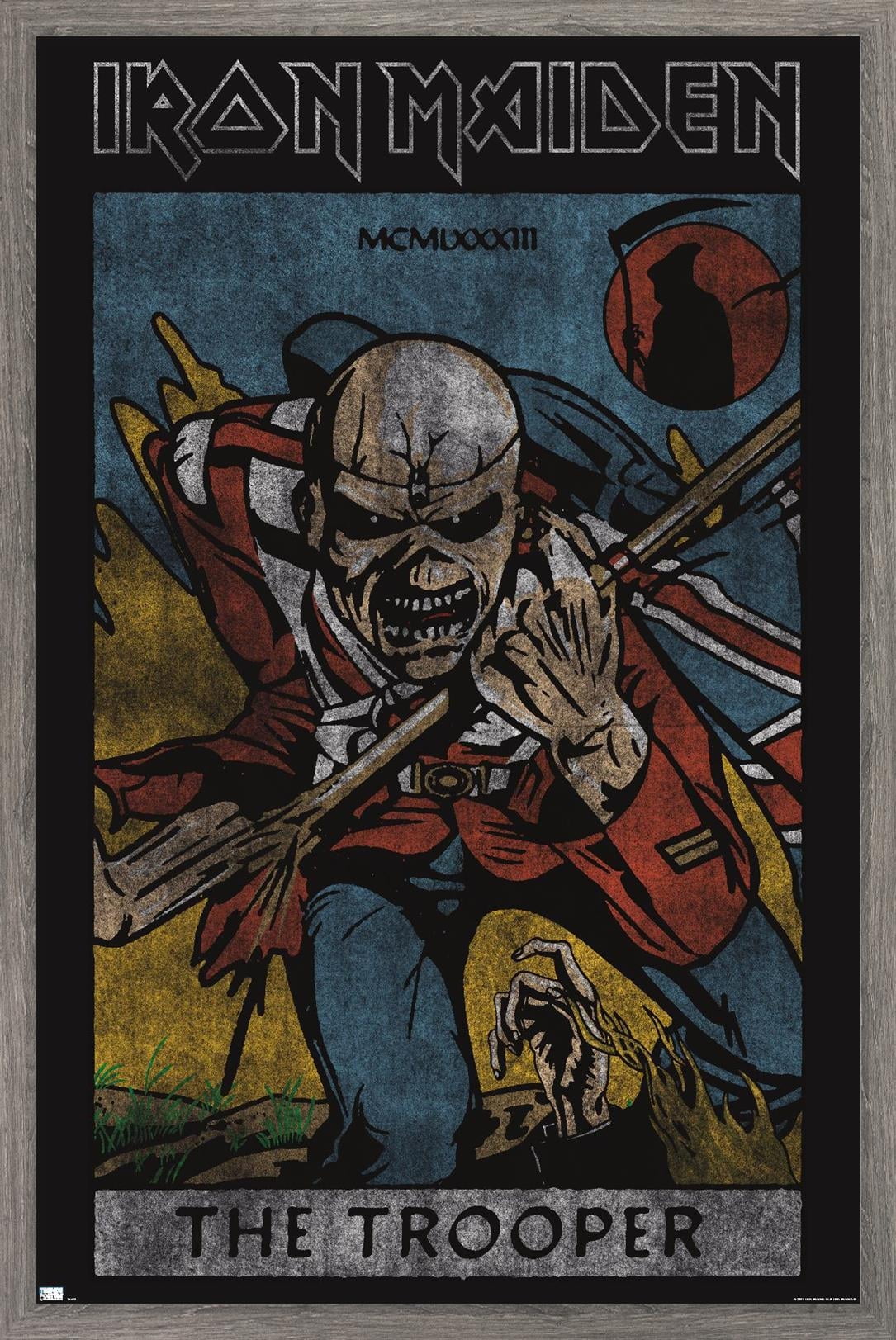Iron Maiden - Tarot Card Wall Poster, 14.725" x 22.375" Framed ...