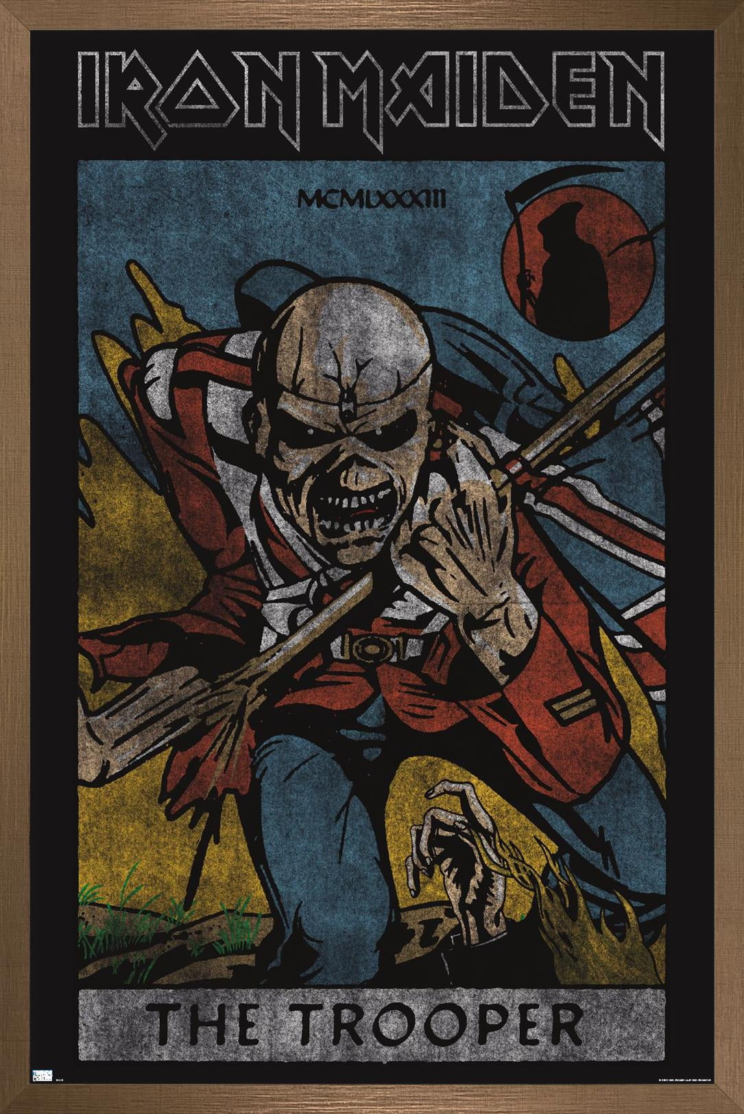 Iron Maiden - Tarot Card Wall Poster, 22.375" x 34" Framed - Walmart.com