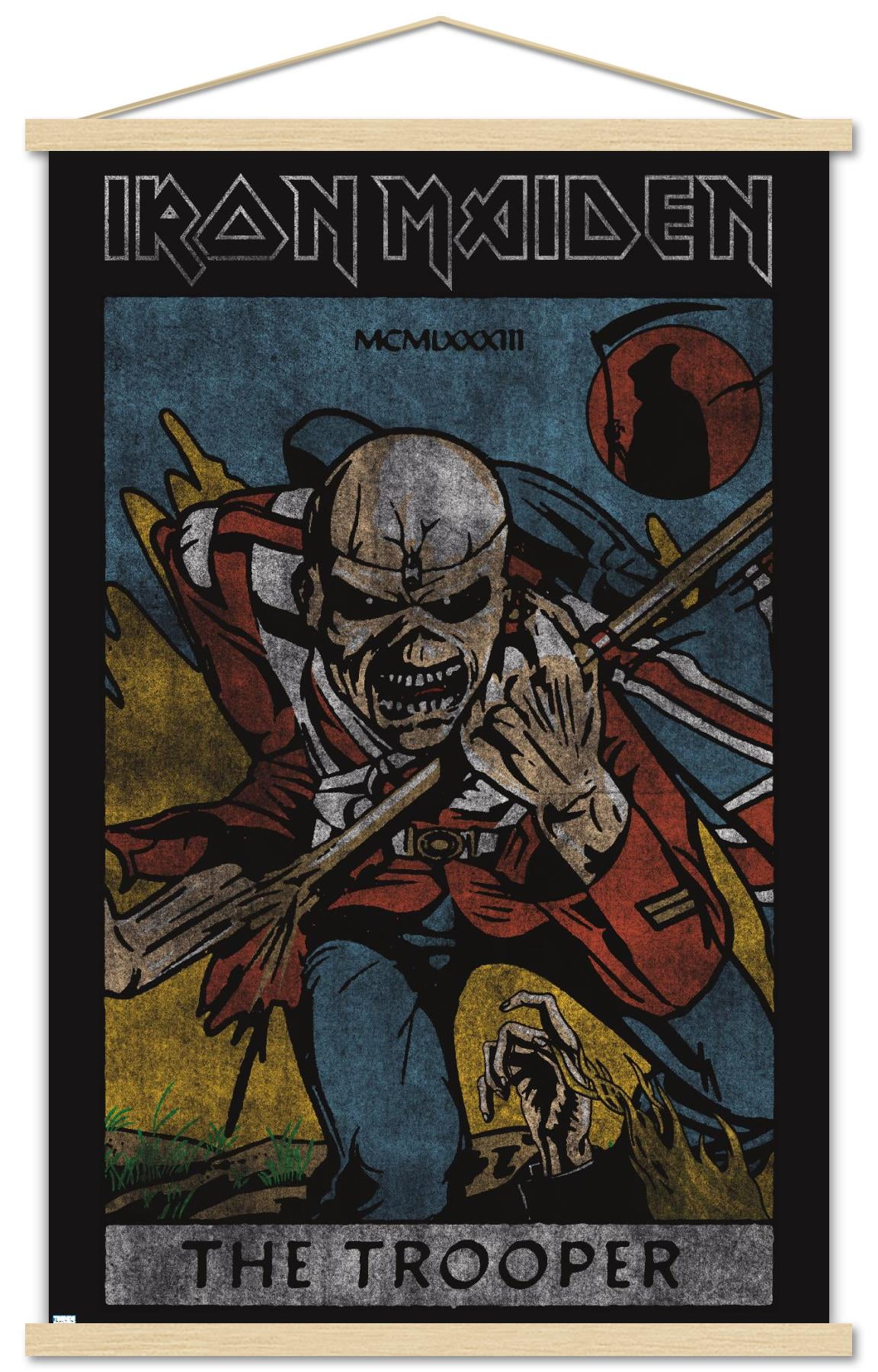 Iron Maiden - Tarot Card Wall Poster with Magnetic Frame, 22.375" x 34 ...