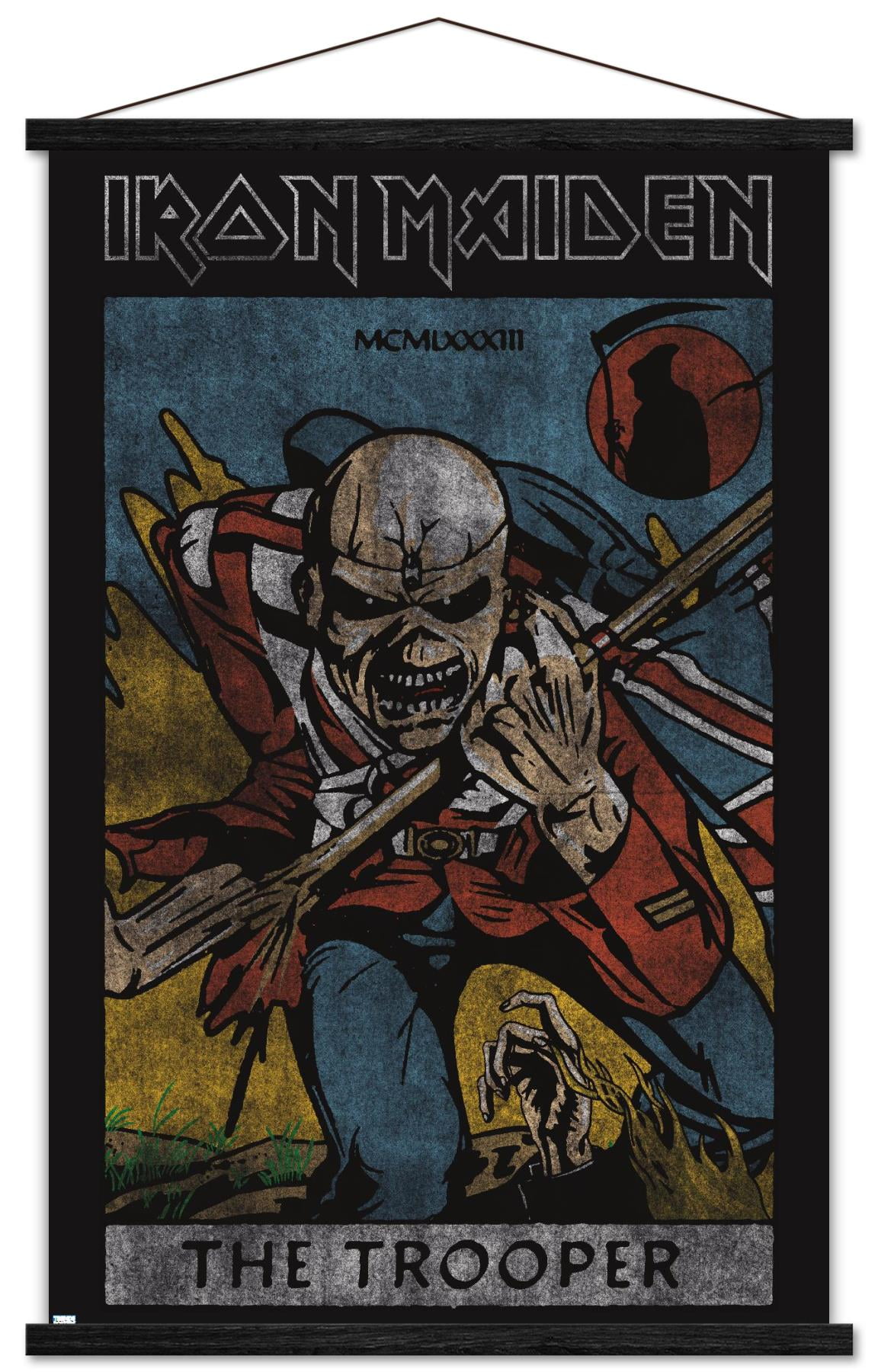 Iron Maiden - Tarot Card Wall Poster with Magnetic Frame, 22.375" x 34 ...