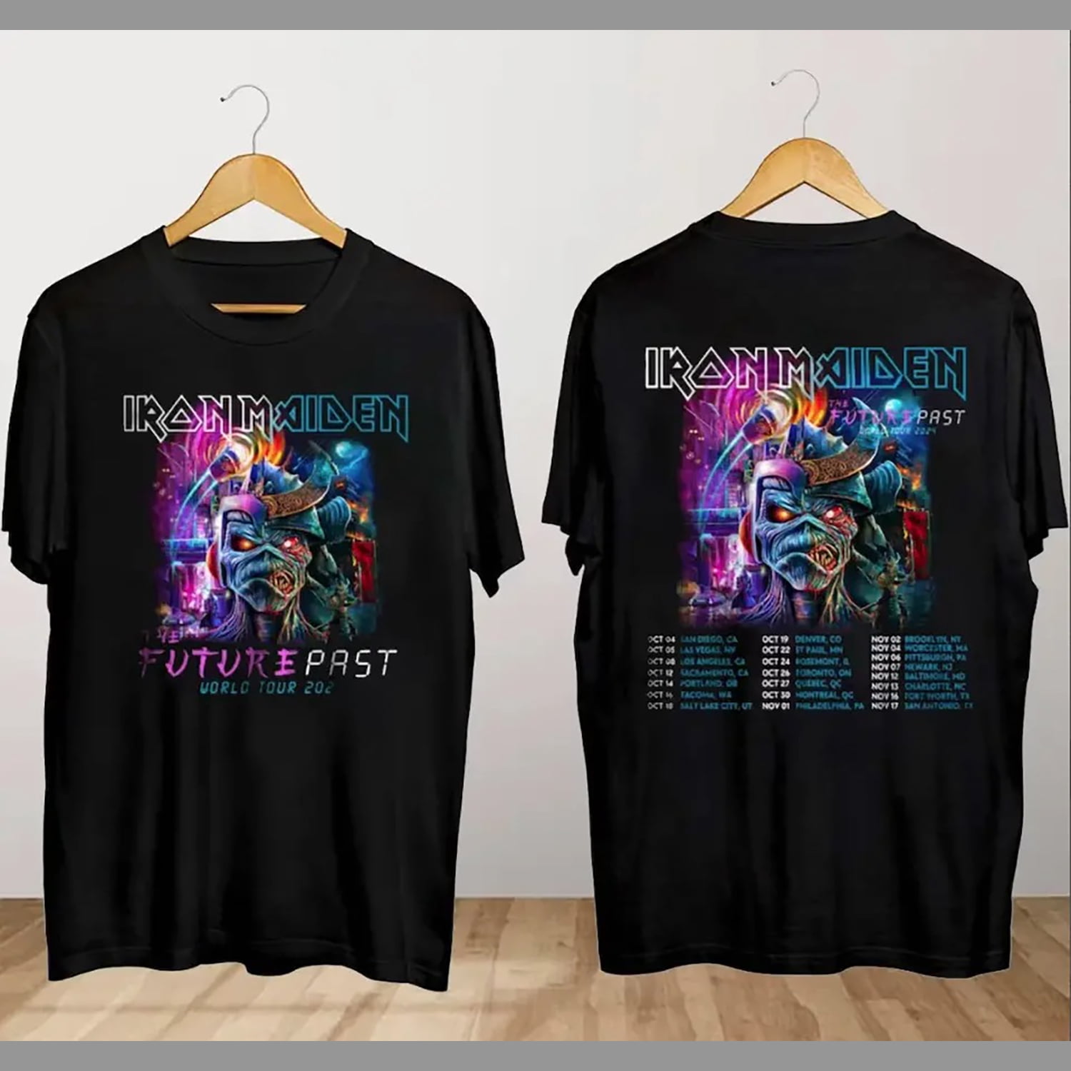 Iron Maiden The Future Past Tour 2024 T-Shirt - Walmart.com
