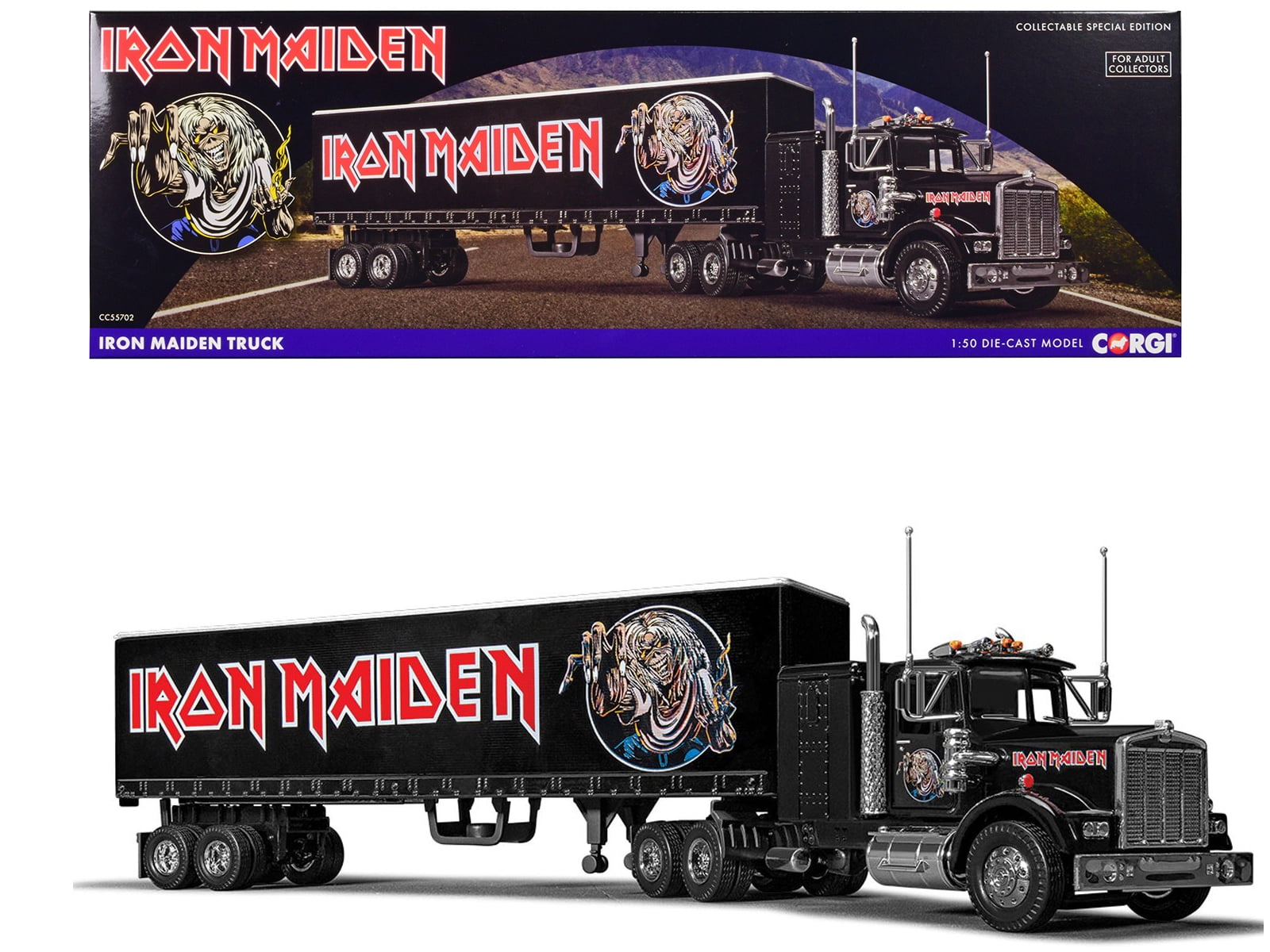 "Iron Maiden" Transport Truck Black 1/50 Diecast Model by Corgi ...